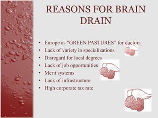 Brain drain from pakistan by adnan & co. | PPTX