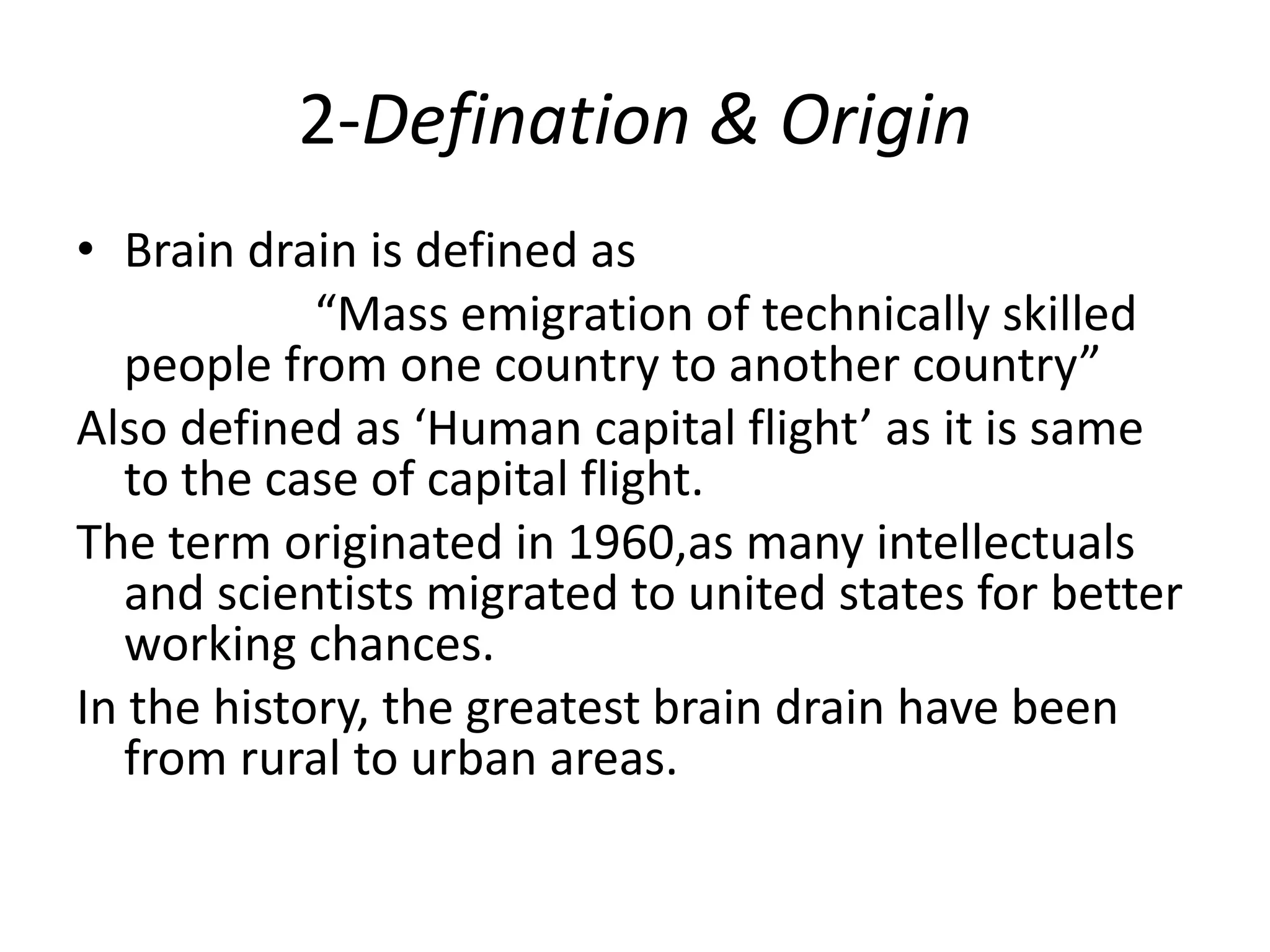 Brain drain in pakistan | PPTX