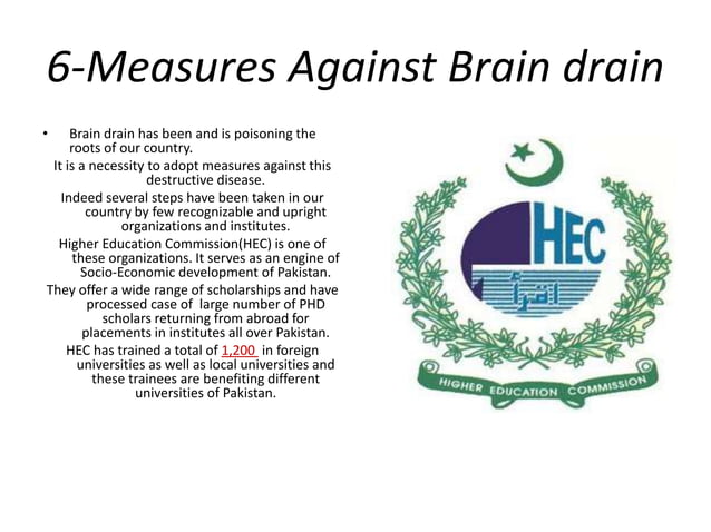 Brain drain in pakistan | PPTX