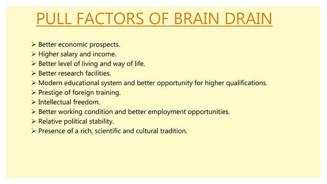 Presentation on Brain drain | PPTX