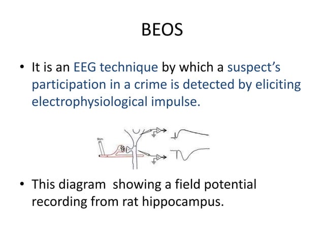 Brain electrical oscillation signature profiling(beos) | PPTX