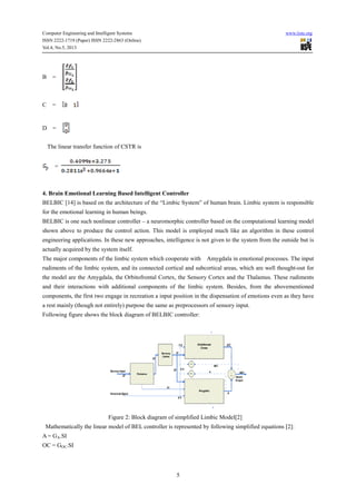 Brain emotional learning based intelligent controller and its application to continuous stirred ...