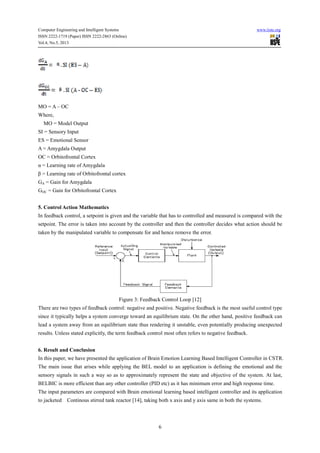 Brain emotional learning based intelligent controller and its application to continuous stirred ...