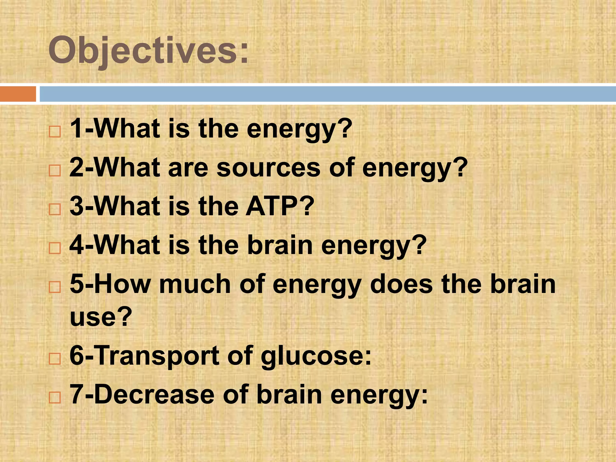 Brain energy | PPTX