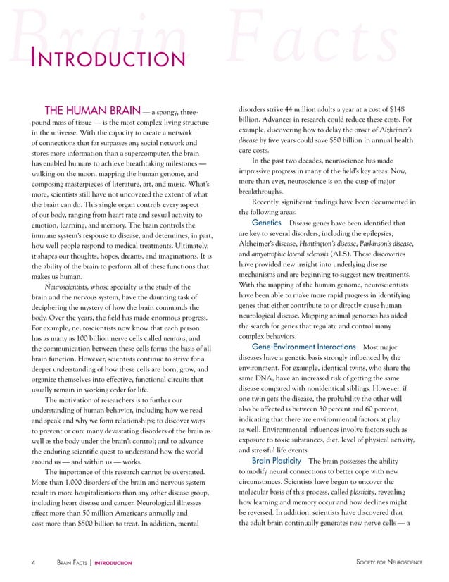 Brain facts book 2012 | PDF