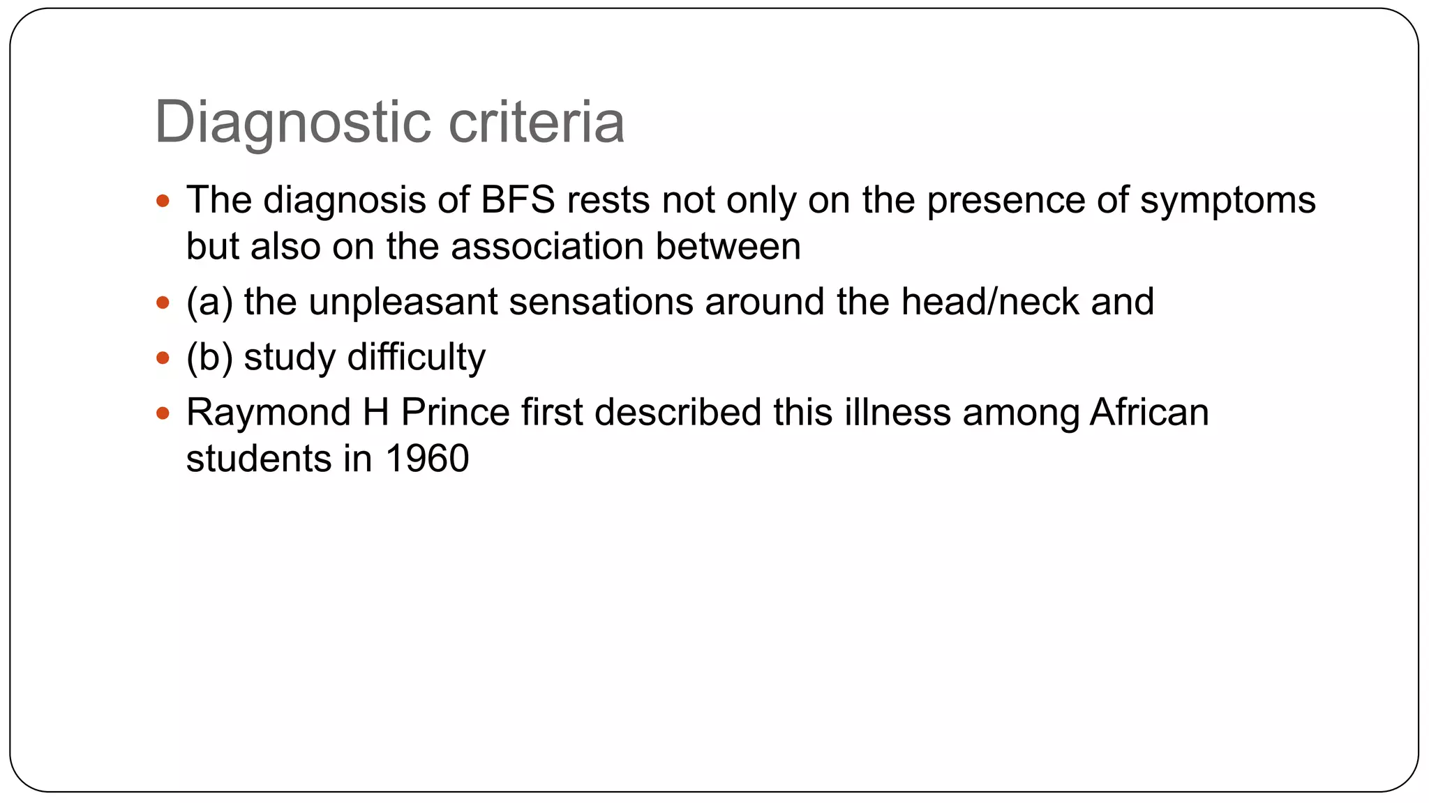Brain fag syndrome,hypochondriasis and conversion disorder | PPTX
