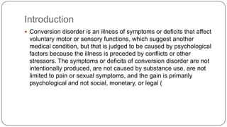 Brain fag syndrome,hypochondriasis and conversion disorder | PPTX