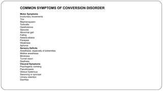 Brain fag syndrome,hypochondriasis and conversion disorder | PPTX