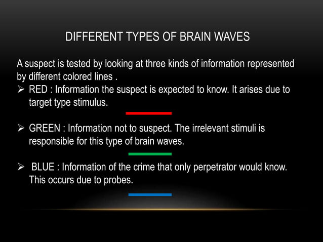 Brain finger print | PPT