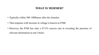 BRAIN FINGERPRINTING TECHNOLOGY | PPT