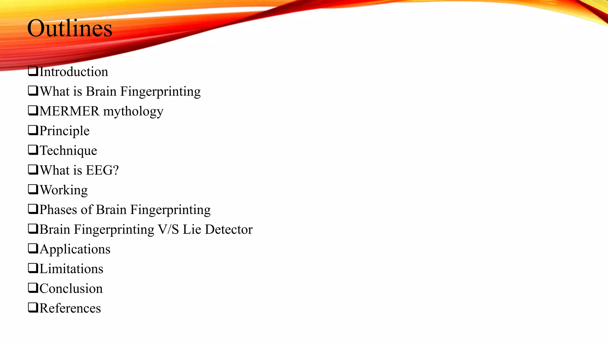 Brain Fingerprinting | PPT