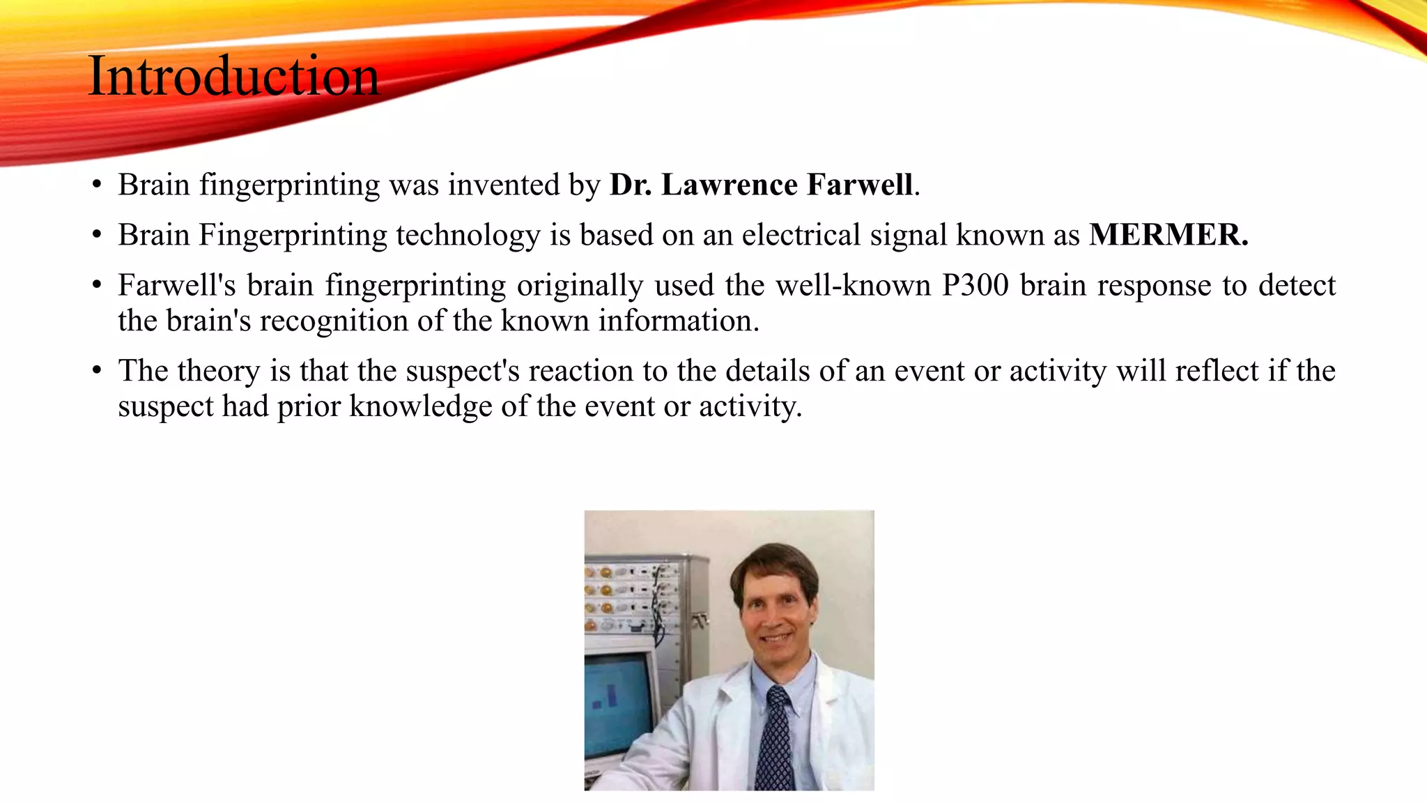 Brain Fingerprinting | PPT