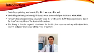 Brain Fingerprinting | PPT