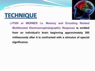 Brain fingerprinting padmaja | PPTX | Brain and Nervous System ...