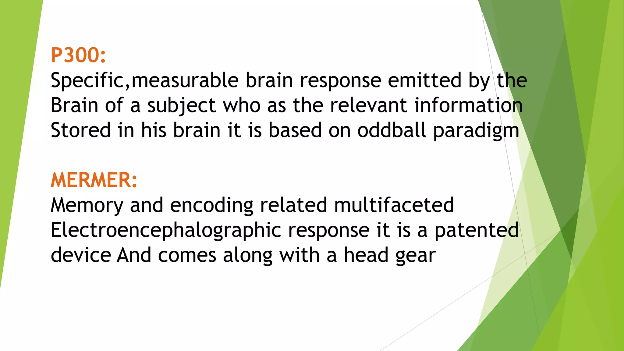 Brain fingerprinting ppt by ramana babu | PPTX