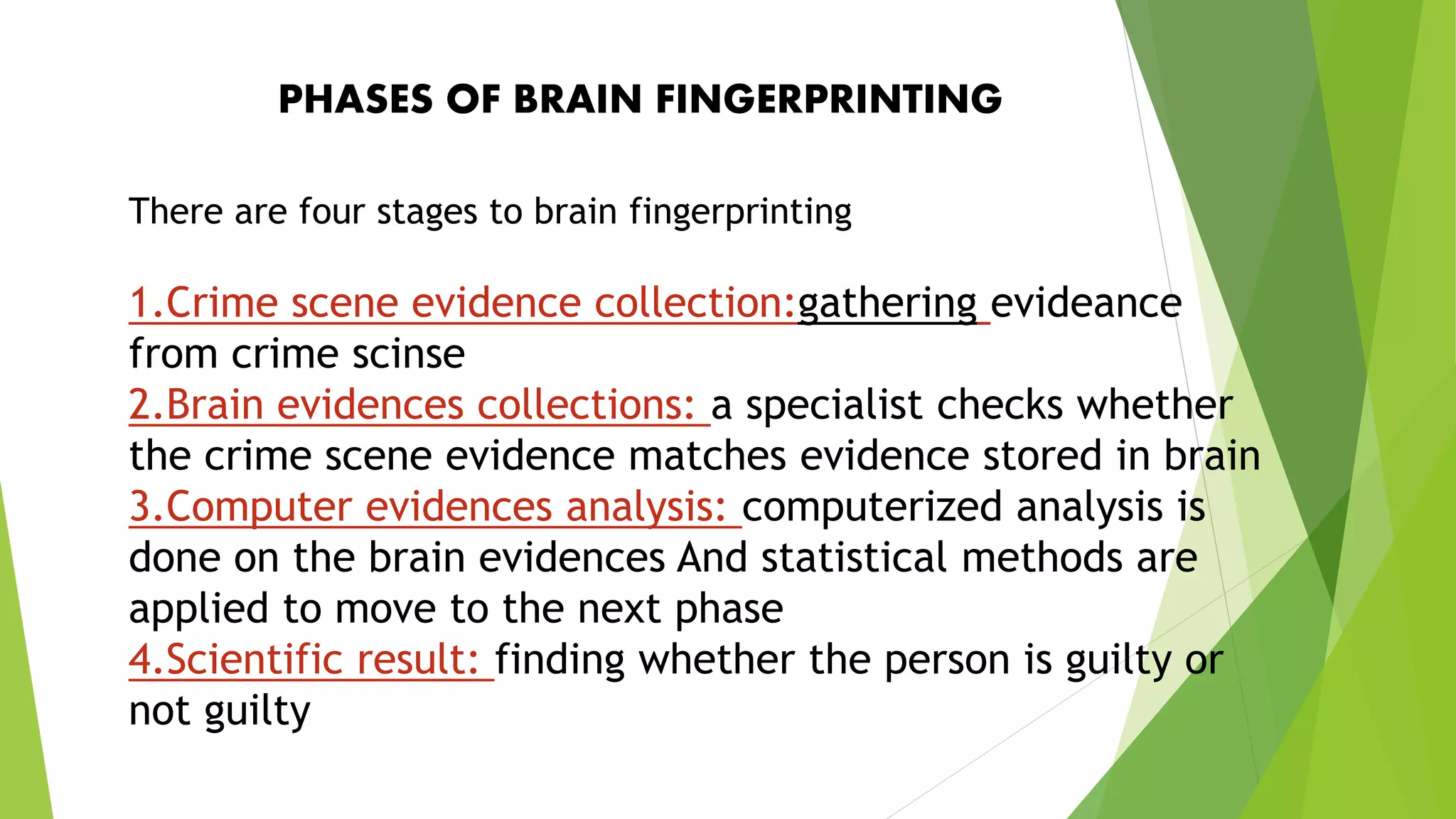 Brain fingerprinting ppt by ramana babu | PPTX