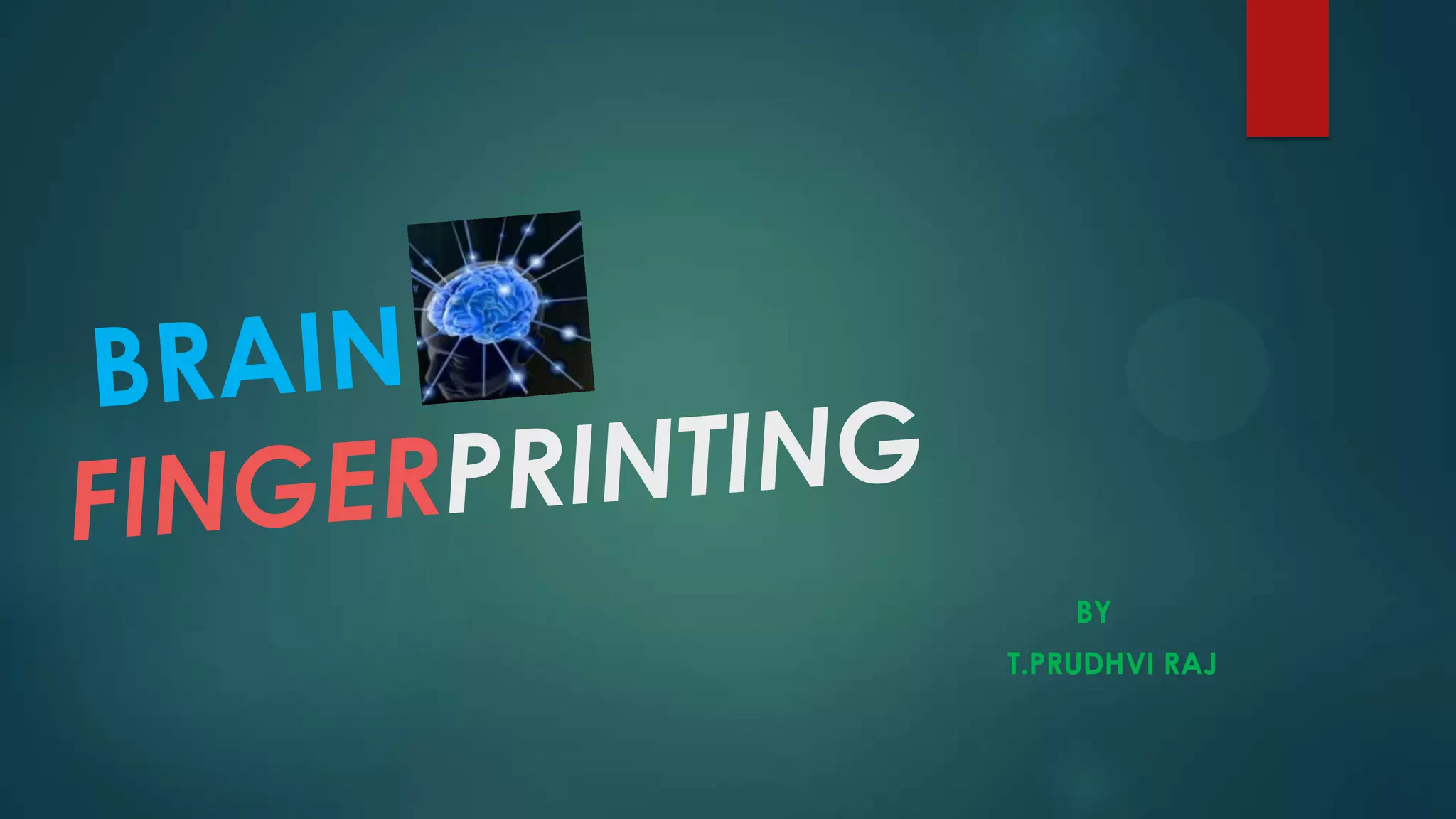 Brain fingerprinting | PPT