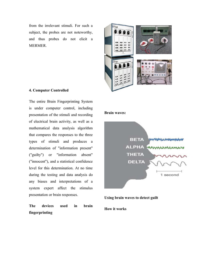 Brain fingerprinting technology | PDF
