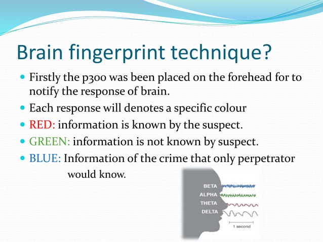 Brain fingerprint technology presentation | PPTX