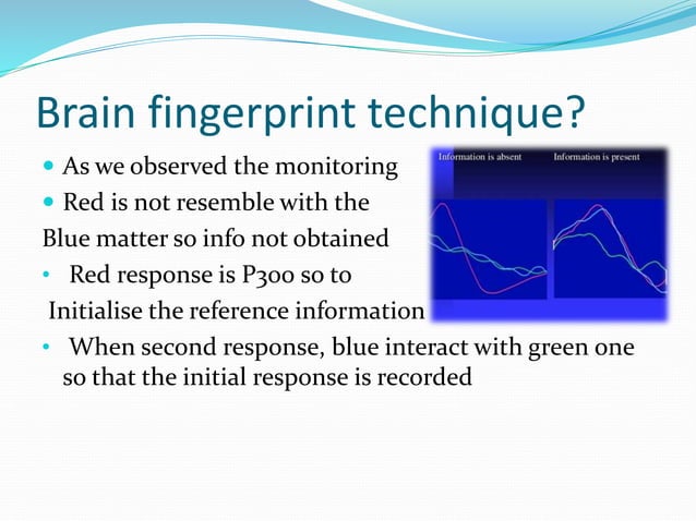 Brain fingerprint technology presentation | PPTX