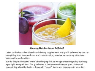 Brain Foods That Help You Concentrate | PPT