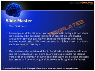 Brain Functions Powerpoint Template - templatesforpowerpoint.com ...