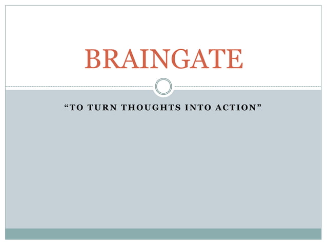 Braingate | PPT