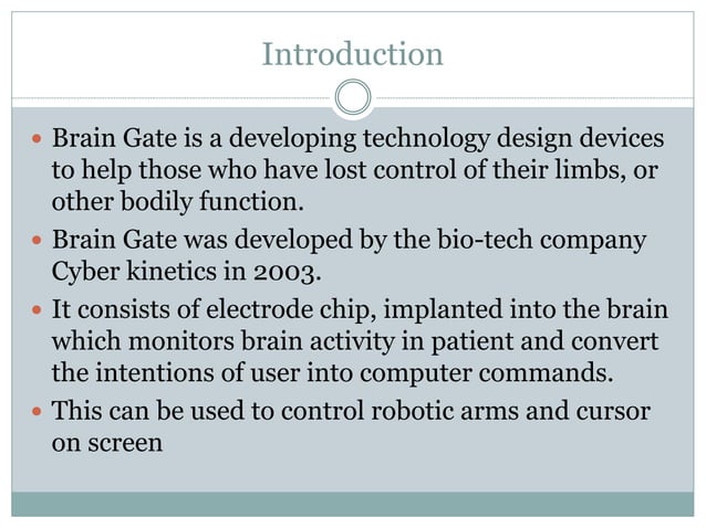 Braingate | PPT