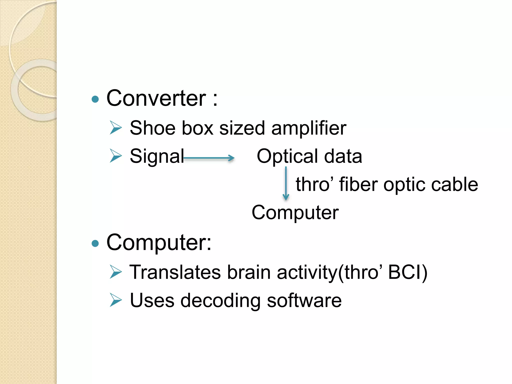 Brain gate- thoughts into actions | PPT