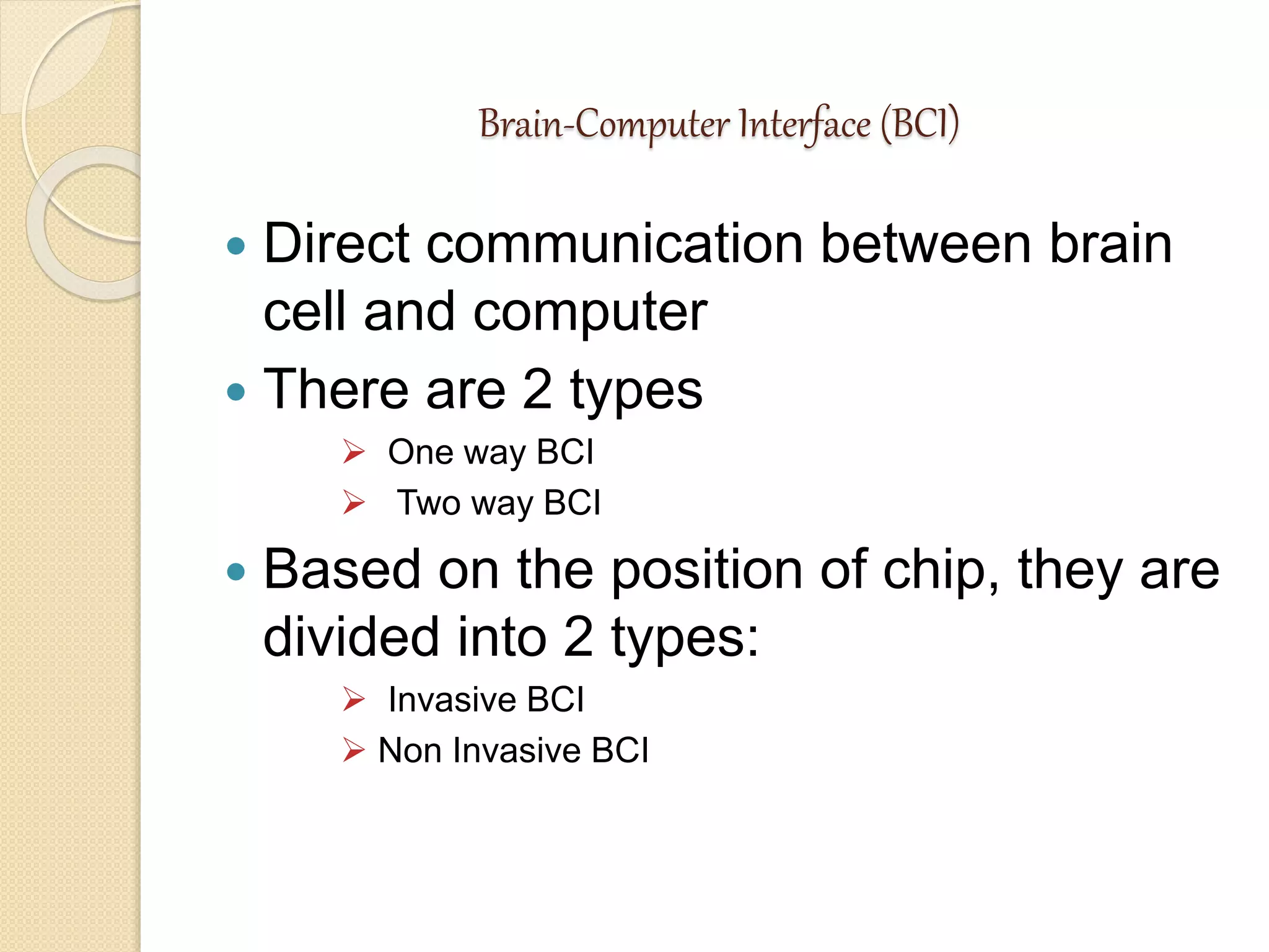 Brain gate- thoughts into actions | PPT