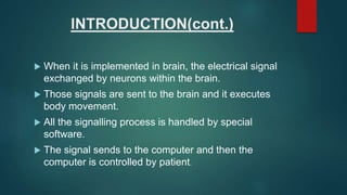 Brain gate technology | PPTX | Brain and Nervous System Disorders ...