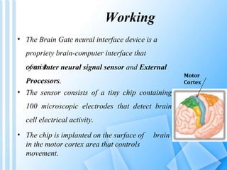 Brain Gate Technology | PPT