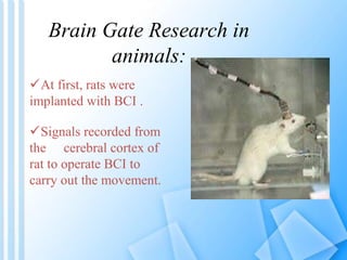 Brain Gate Technology | PPT