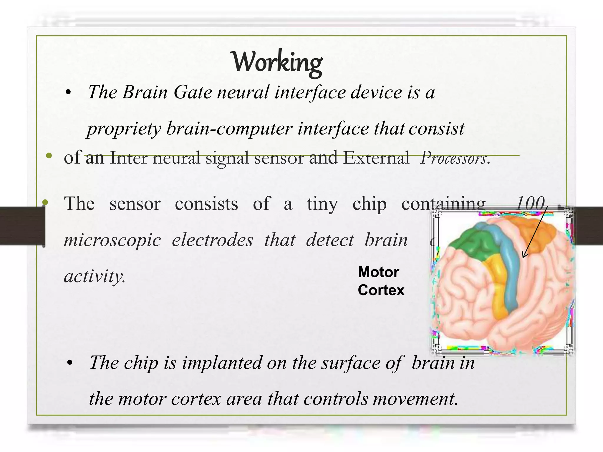 Brain computer interface technology | PPTX