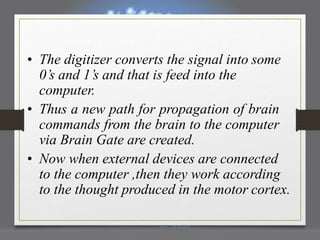 Brain computer interface technology | PPTX