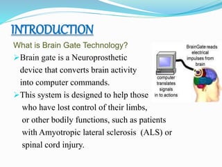 Braingate seminar | PPTX