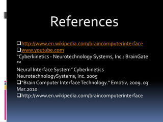 Brain gate system | PPTX