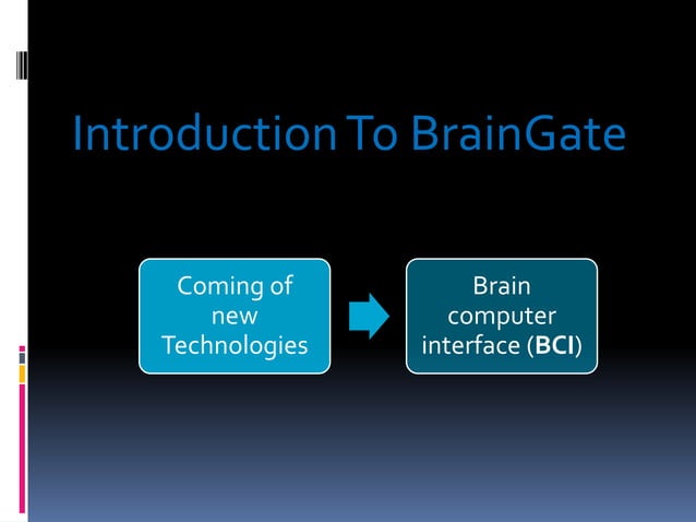 Brain gate system | PPT