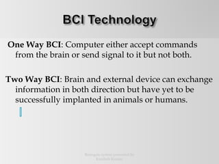 Braingate system | PPTX | Artificial Intelligence | Technology & Computing