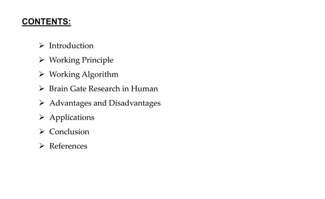Brain gate system ppt-final.pptx | Brain and Nervous System Disorders ...