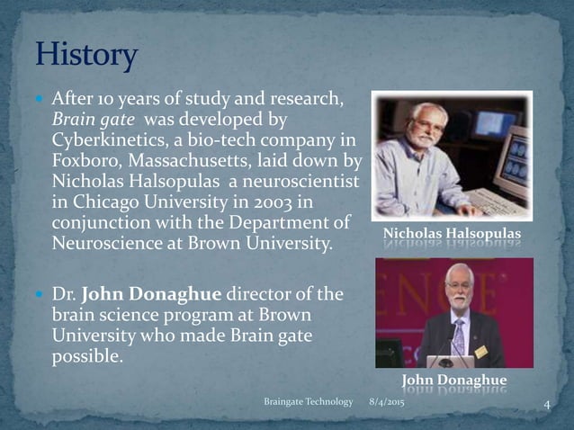 Brain gate technology | PPT
