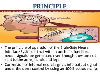 Brain gate technology | PPT