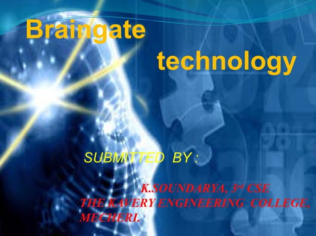 Brain gate technology | PPT