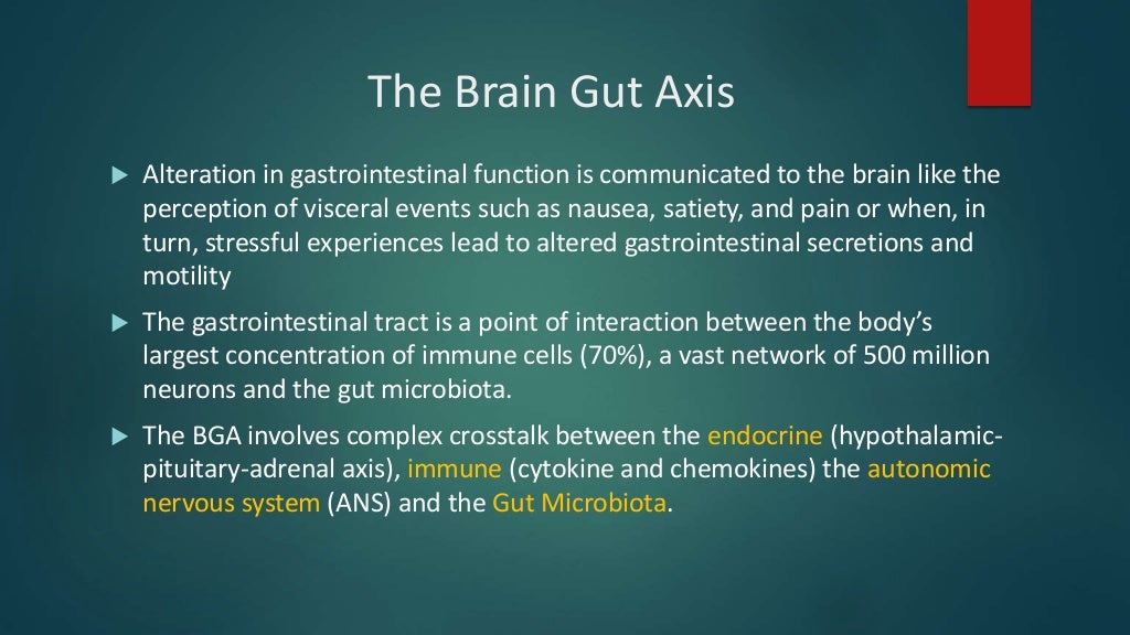 The Brain gut axis | PPTX