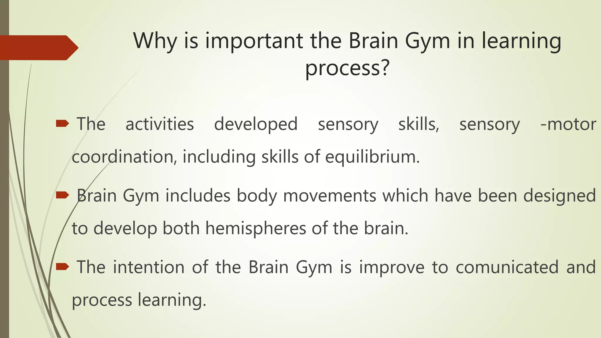 Brain gym | PPTX