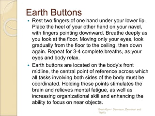 Brain gym.ppt to improve cognition and memory | PPT