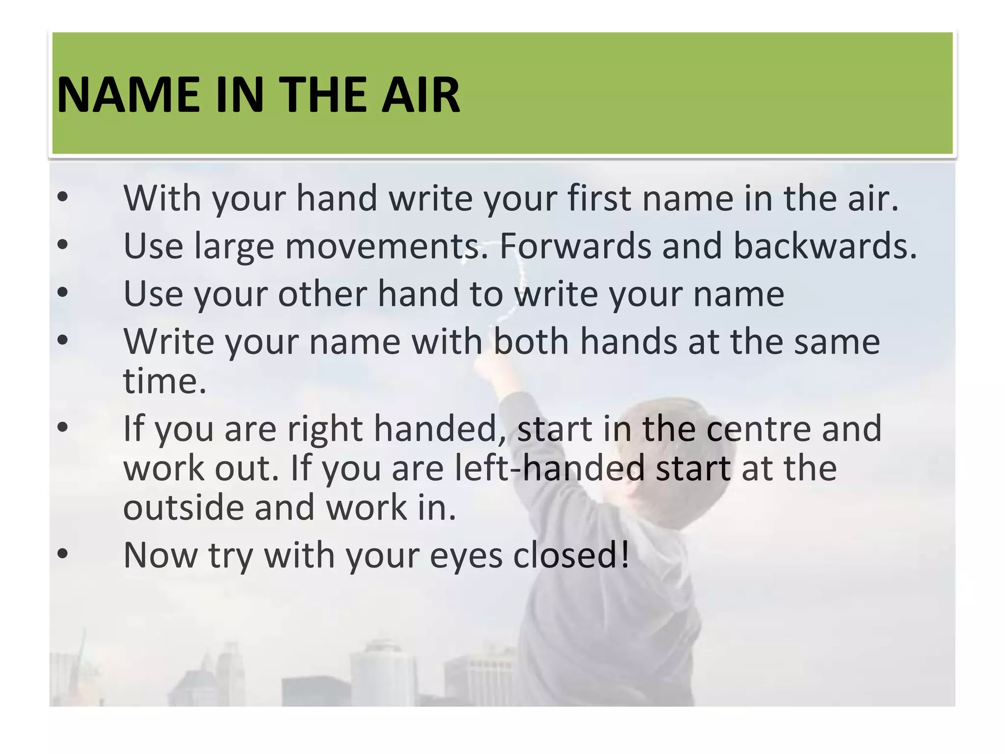 Brain gym, Alphabet dance & Story mapping | PPTX