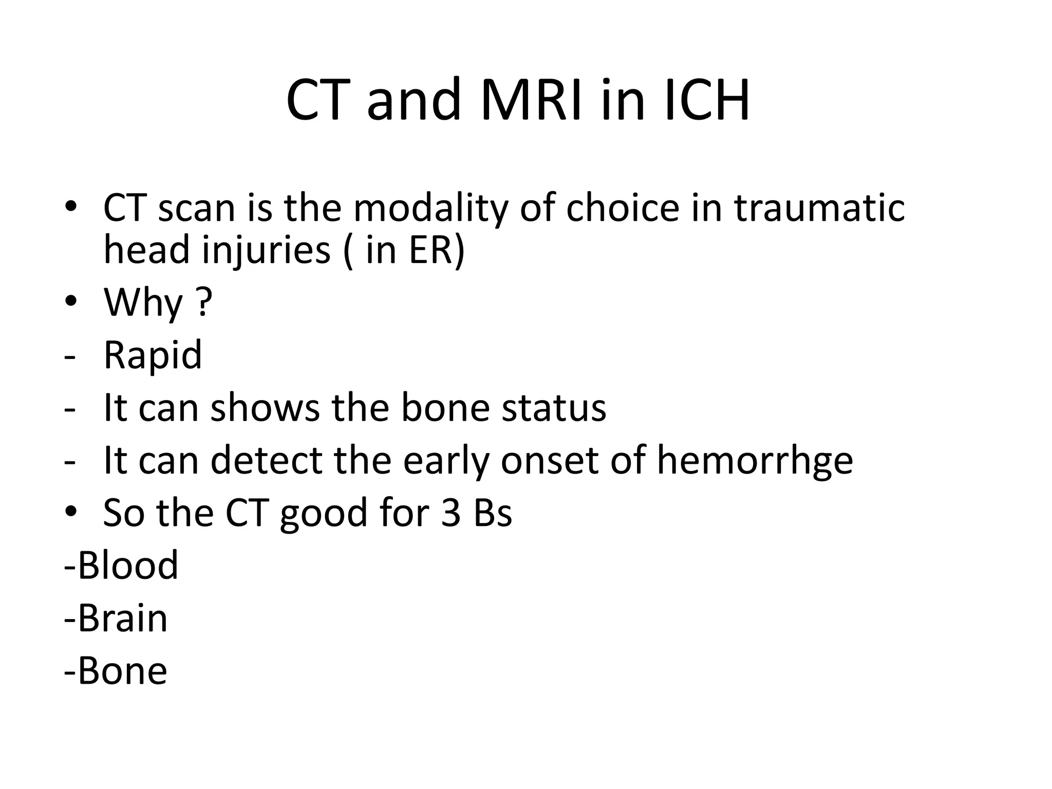 Radiology of Brain hemorrhage vs infarction | PPTX