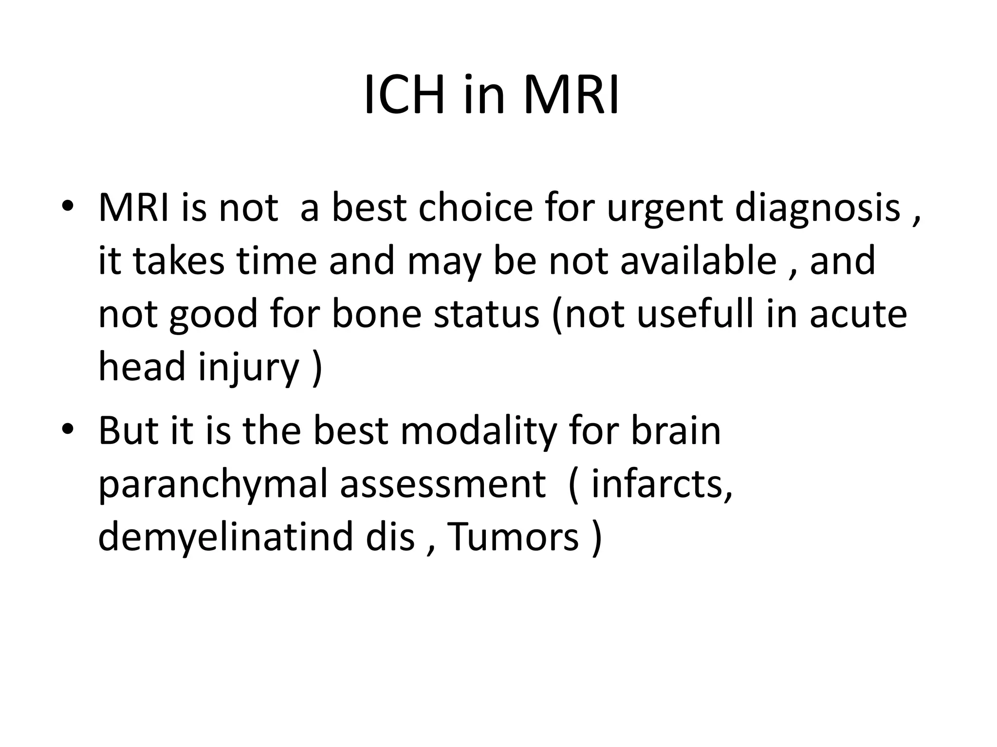 Radiology of Brain hemorrhage vs infarction | PPTX
