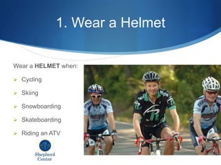 10 Ways to Prevent Brain Injury | PPTX